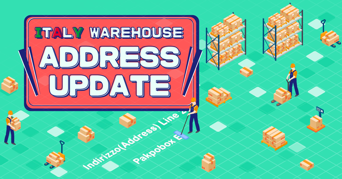 Italian Warehouse Address Update | Buyandship India